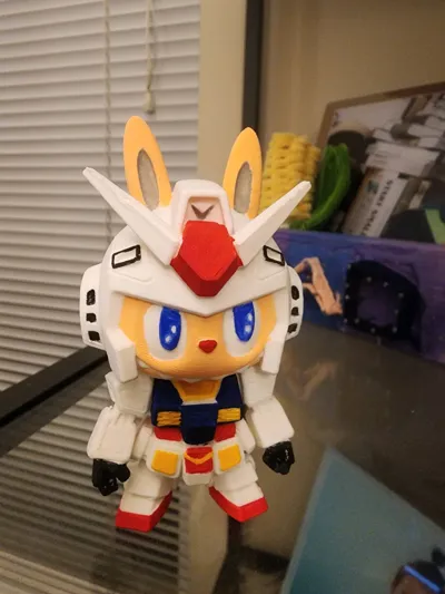 Gundam Labubu. Original Labubu. No AMS required by Chocobo MakerWorld ...