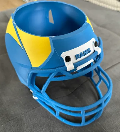 Los Angeles Rams Football Helmet Remixed by SmokieMcagee - MakerWorld