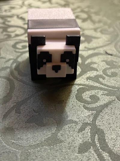 Minecraft Panda, Articulated, No AMS, No Glue - Free 3D Print Model ...