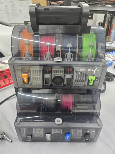 AMS 1 / 2 Pro Dual Rack Stack - Fully 3D Printed by PrivateMiku ...