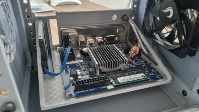 2HE 10 inch rack mount Mini-ITX + ATX PSU - Free 3D Print Model ...