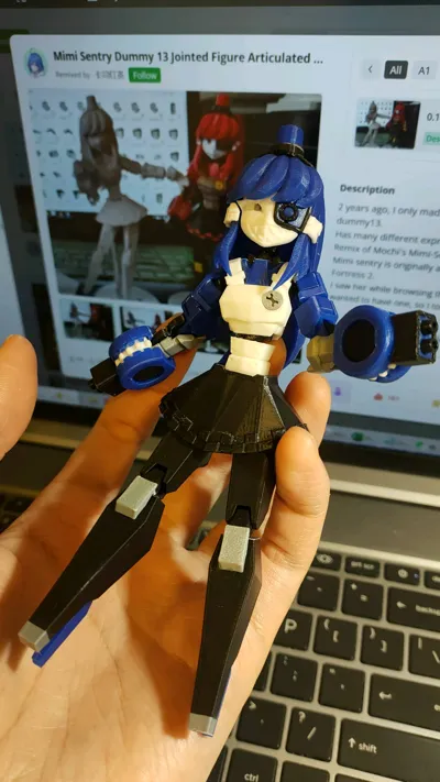 Mimi Sentry Dummy 13 Jointed Figure Articulated Sentry Girl 2.0 - Free ...