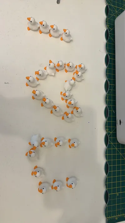 Cute Tiny Duck (goose) & Keychain Version by RubberDuckArmy MakerWorld ...