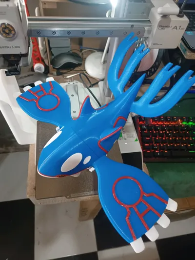 382 Kyogre - Free 3D Print Model - MakerWorld