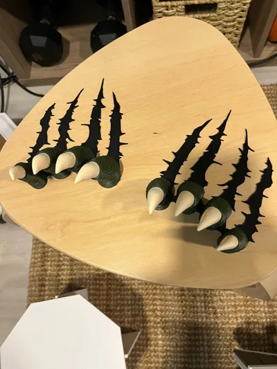 Godzilla Claws - Wall Mount by Stag 3D MakerWorld: Download Free 3D Models
