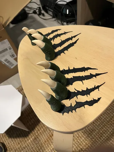 Godzilla Claws - Wall Mount by Stag 3D MakerWorld: Download Free 3D Models
