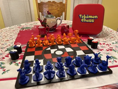 Pokemon Checkers - Free 3D Print Model - MakerWorld