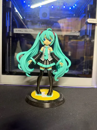 Hatsune Miku Figurine. Multipart print, less prone to failure by ...