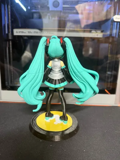 Hatsune Miku Figurine. Multipart print, less prone to failure by ...