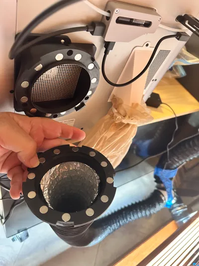 X1C/P1s Magnetic Rear Vent Hose Adapter by RandomKhaos MakerWorld ...