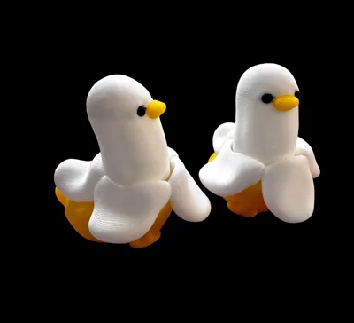 Banana Duck Fidget Clicker! by Mochi Makes MakerWorld: Download Free 3D ...