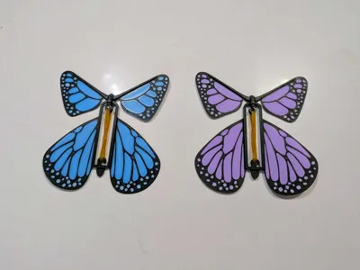 Windup Flying Butterfly - Free 3D Print Model - MakerWorld