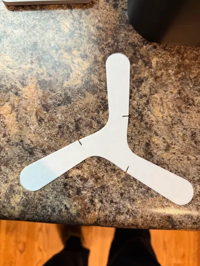 Mini Indoor Boomerang - Fits on A1 mini - Free 3D Print Model - MakerWorld