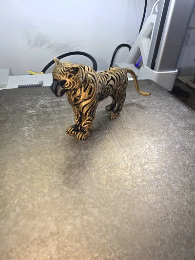 Designer TIGER Sculpture - Free 3D Print Model - MakerWorld