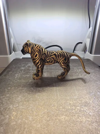 Designer TIGER Sculpture - Free 3D Print Model - MakerWorld