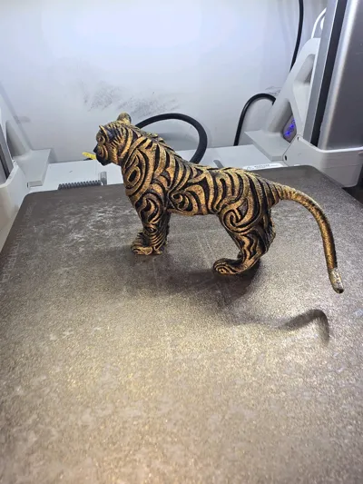 Designer TIGER Sculpture - Free 3D Print Model - MakerWorld