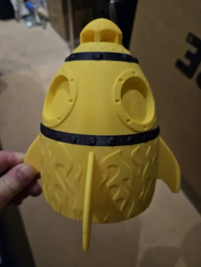 Sprinkler Rocket by Sevro MakerWorld: Download Free 3D Models