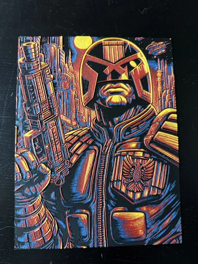 4-color HueForge Judge Dredd - Free 3D Print Model - MakerWorld