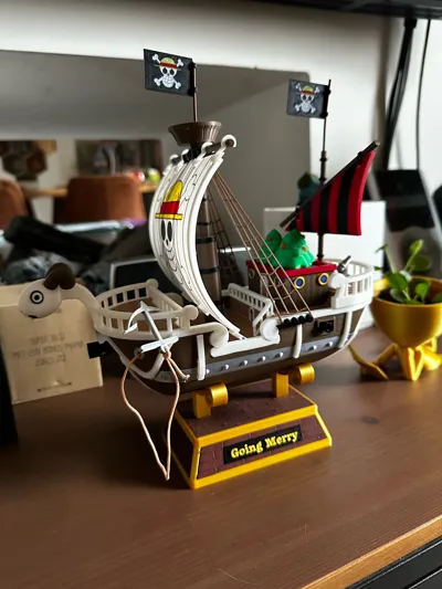 【150+ parts/450g】Going Merry/One Piece Luffy (restored based on Oda's ...