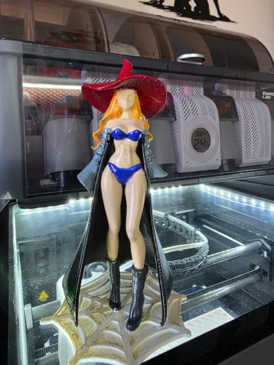 Sexy Pin-up Spooky Witch 2 by cole MakerWorld: Download Free 3D Models