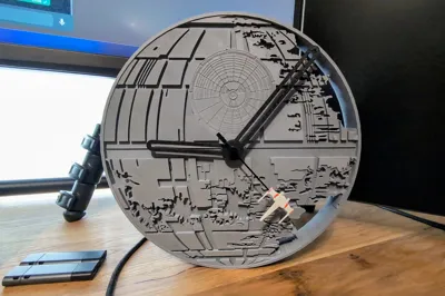 Death Star Clock by Nils Kal MakerWorld: Download Free 3D Models