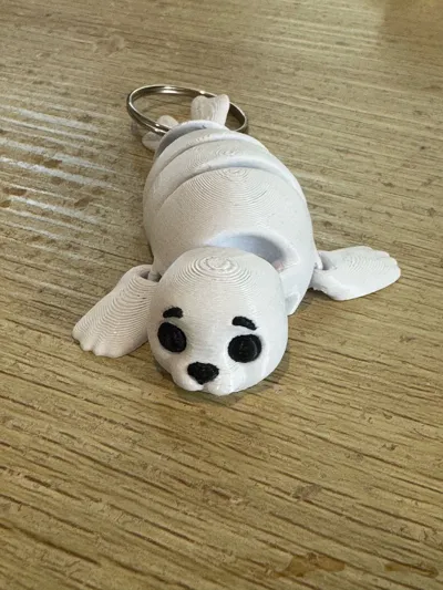 Hansi the seal – Articulated & keychain - Free 3D Print Model - MakerWorld