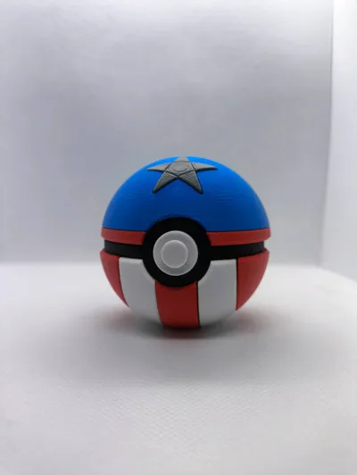 Captain America - Poke Ball by N3D MakerWorld: Download Free 3D Models