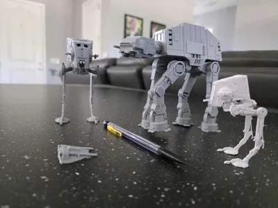 Star Wars AT-AT Kit Card Frameless Remixed by Liroy MakerWorld ...