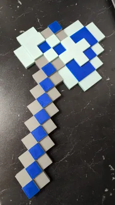 Minecraft Axe // single piece // painted in Bambu Studio Remixed by ...