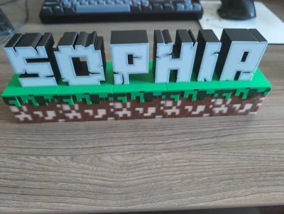 Minecraft Lettering - the perfect gift for minecraft fans - No MMU ...