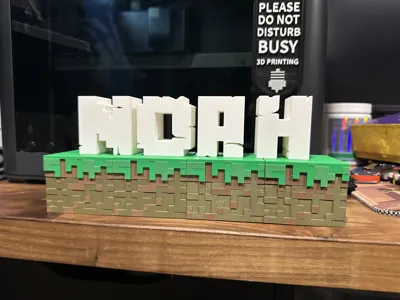 Minecraft Lettering - the perfect gift for minecraft fans - No MMU ...