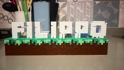 Minecraft Lettering - the perfect gift for minecraft fans - No MMU ...