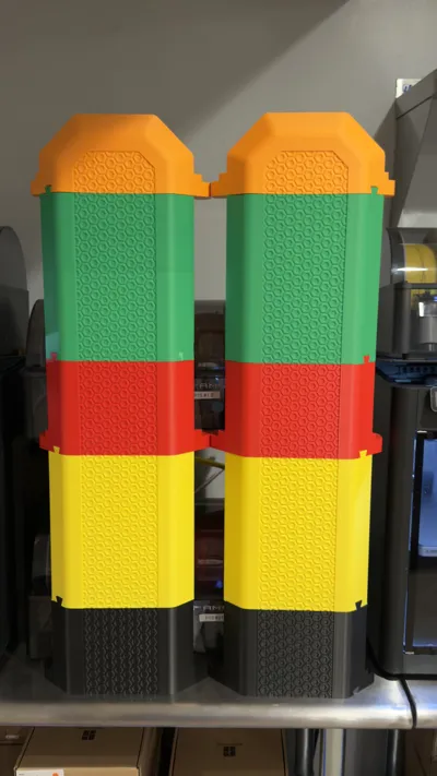 AMS & AMS 2 Pro Modular Rack - Build your tower by QD3D MakerWorld ...