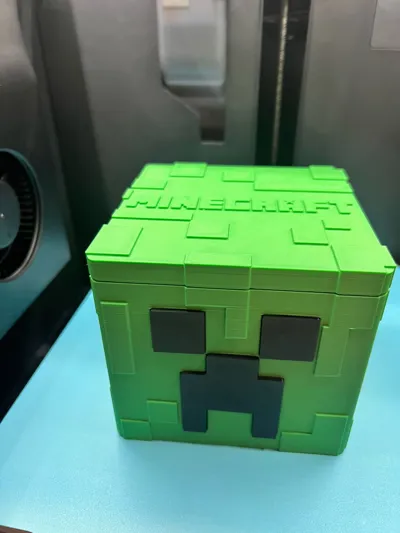 Creeper Head Box – Minecraft Storage Cube by Emanuele MakerWorld ...