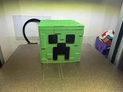 Creeper Head Box – Minecraft Storage Cube by Emanuele MakerWorld ...