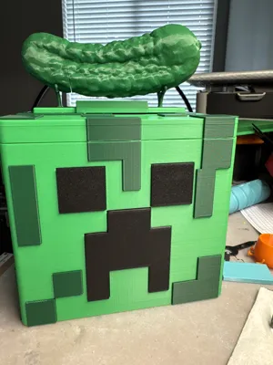 Creeper Head Box – Minecraft Storage Cube by Emanuele MakerWorld ...