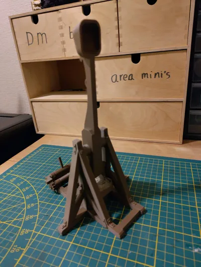 Working 3D Printed Trebuchet Modular Siege Engine - Free 3D Print Model ...