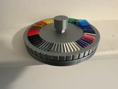 Swatch Display Holder & Carousel for Bambu Lab Filament Swatches ...