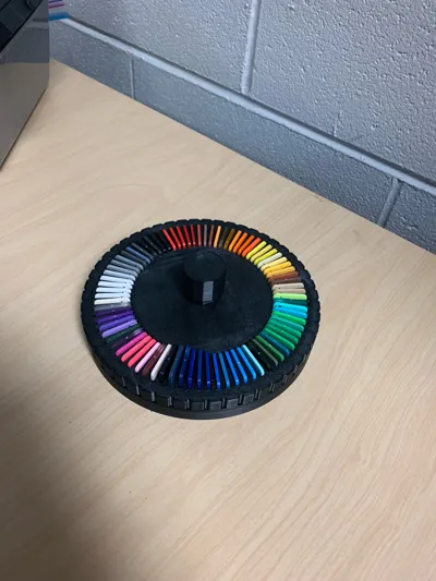 Swatch Display Holder & Carousel for Bambu Lab Filament Swatches ...