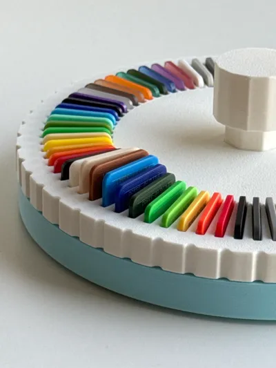 Swatch Display Holder & Carousel for Bambu Lab Filament Swatches ...