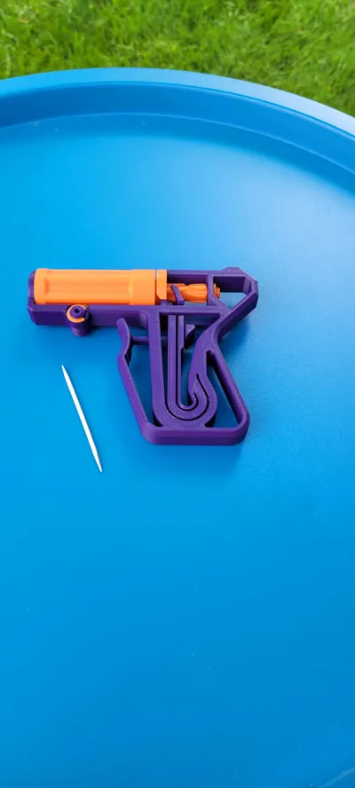 Toothpick Revolver - Free 3D Print Model - MakerWorld