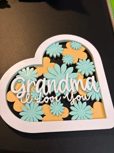 Grandma i love you heart mandala no ams needed by michie makes ...