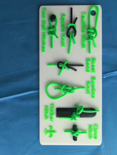 Scouts Knots Hitches and Bend Reference Card by marek MakerWorld ...