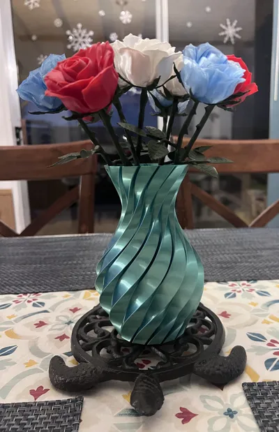 Twisting Pillars Vase by jwalker55 MakerWorld: Download Free 3D Models