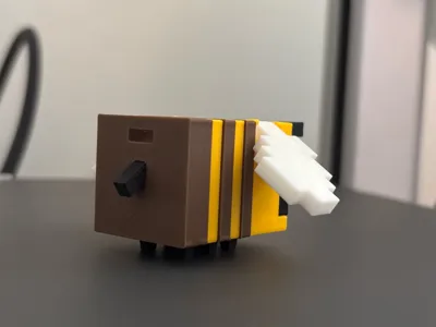 Modular Minecraft Bee – Print, Snap, Done! Remixed by Timbo McFly MakerWorld: Download Free 3D ...