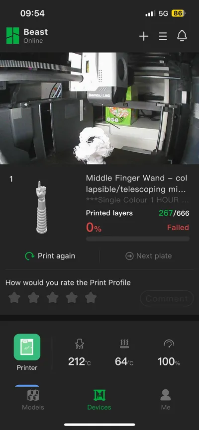 Middle Finger Wand - collapsible/telescoping middle finger by Joe ...