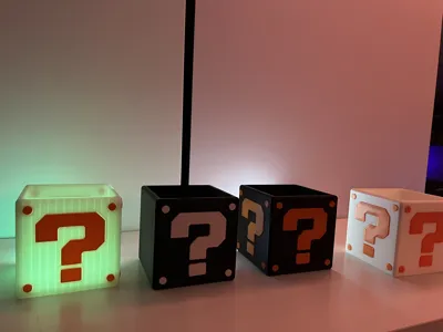 2 COLOR QUESTION BLOCK SUPER MARIO BROS - MULTIPARTS by IK3Digital ...