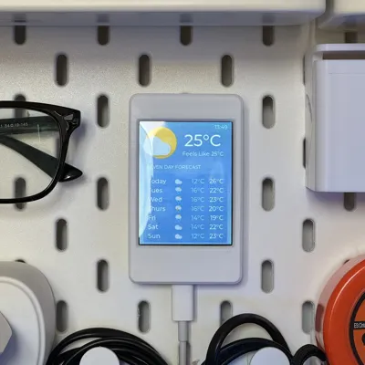 Aura, Smart Weather Forecast Display - Free 3D Print Model - MakerWorld
