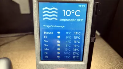 Aura, Smart Weather Forecast Display - Free 3D Print Model - MakerWorld