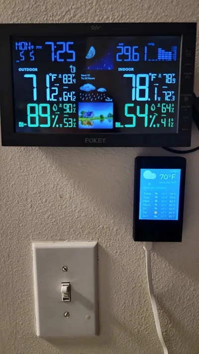 Aura, Smart Weather Forecast Display - Free 3D Print Model - MakerWorld